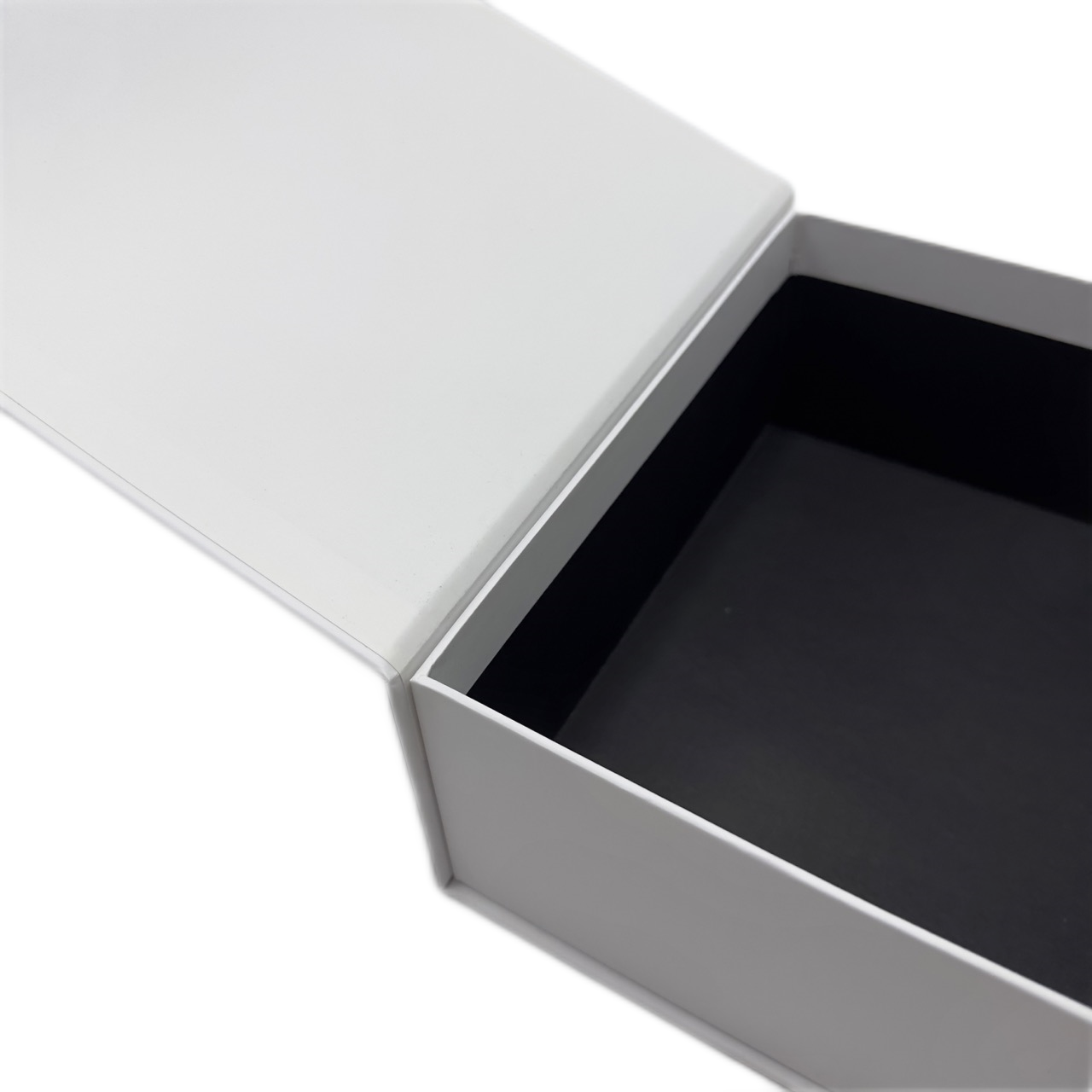 Elegant White Custom Design Rigid Cardboard Packaging Magnetic Gift Box ...